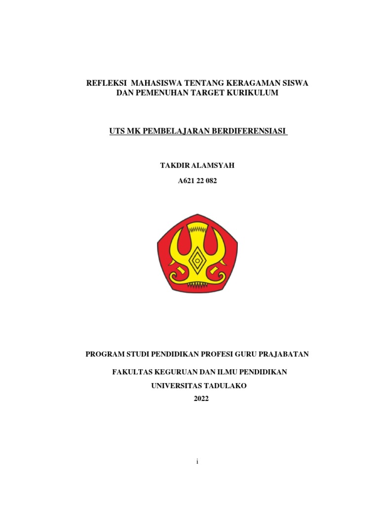 Uts Pembelajaran Berdiferensiasi | PDF