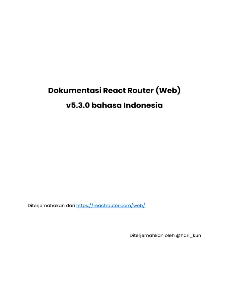 React Router | PDF