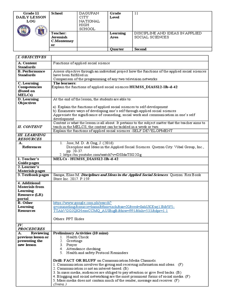 DLP Diass 2022 Cot - No Anno | PDF | Teaching Method | Psychological Concepts