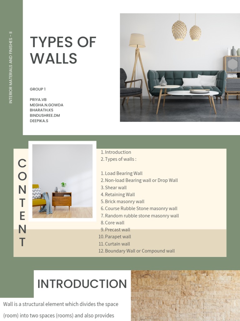 Types of Walls | PDF | Wall | Masonry