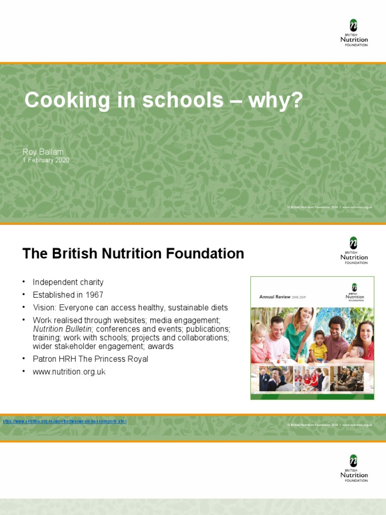 Cooking in Schools | PDF | Teachers | Curriculum