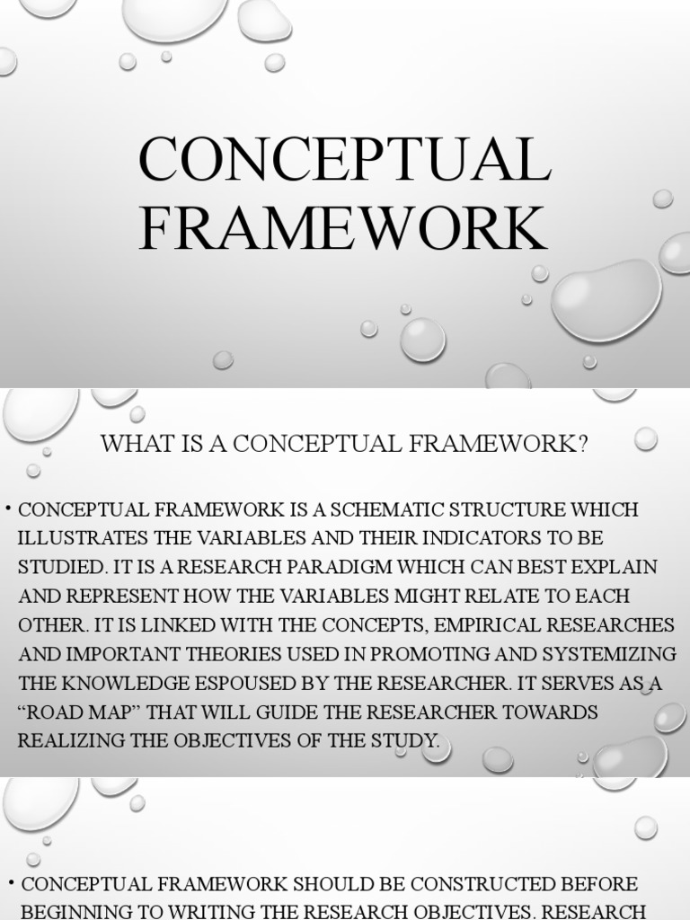 Conceptual Framework | PDF | Cognition | Behavior Modification