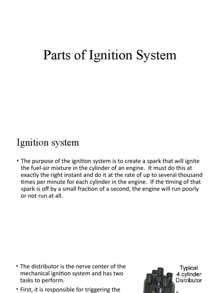 Parts of Ignition System | PDF