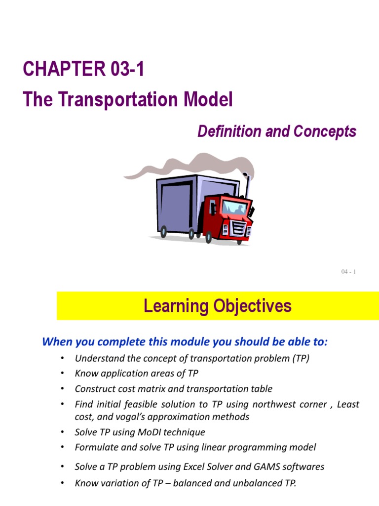 03_1 Transportation Problem | PDF | Mathematical Optimization | Theoretical Computer Science