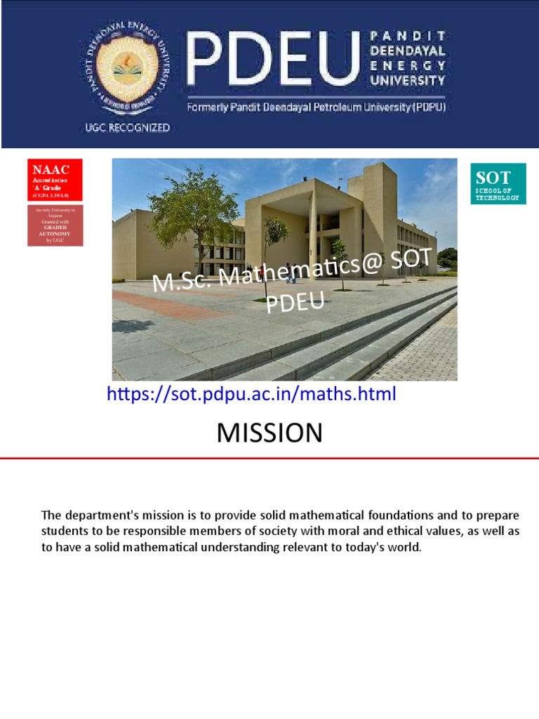 Department Profile Mathematics | PDF | Mathematical Analysis | Fluid ...