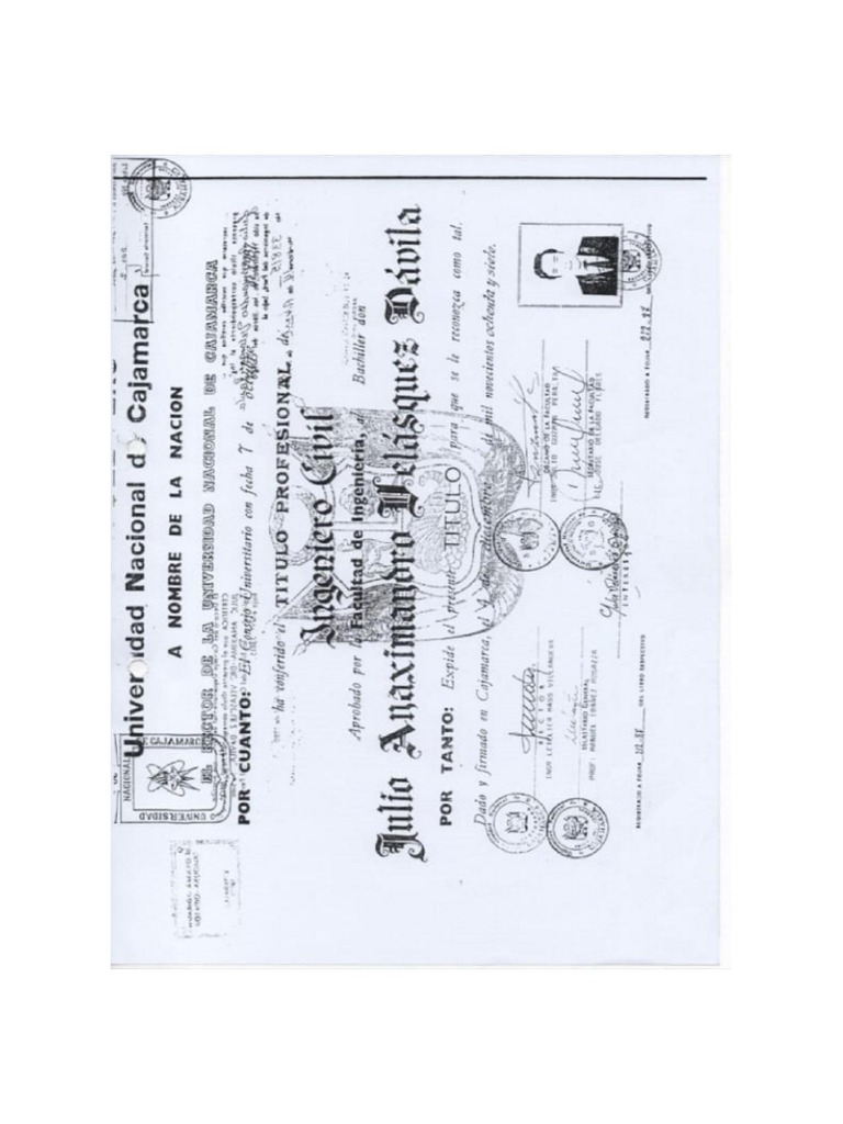 Titulo Ingeniero Civil | PDF