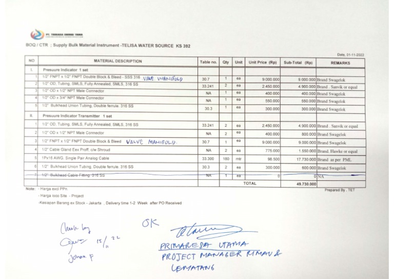 Instrument Bulk Material Ks 392. | PDF