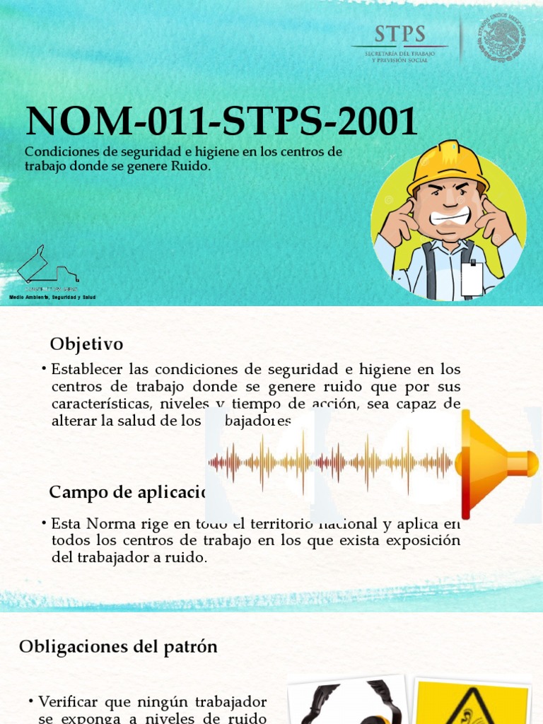 Nom 011 STPS 2001 | PDF | Decibel | ruido