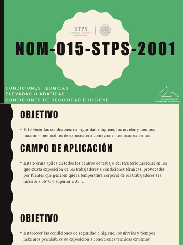 NOM-015-STPS-2001 | PDF