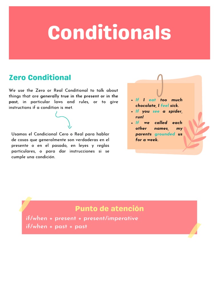 Infographic Conditionals | PDF | Syntax | Language Mechanics