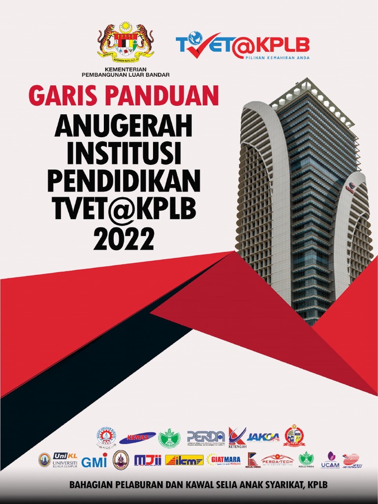 Final Garis Panduan Anugerah Institusi Pendidikan Tvet@kplb 2022 (Hebahan) | PDF