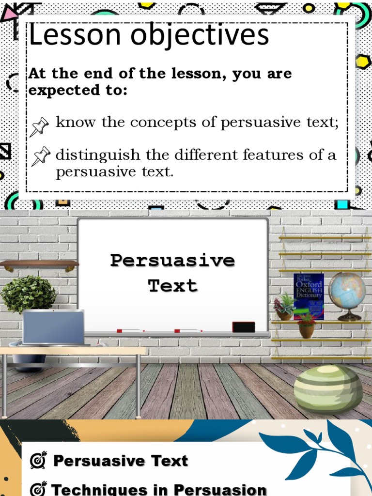 Module 4 - Persuasive Text | PDF