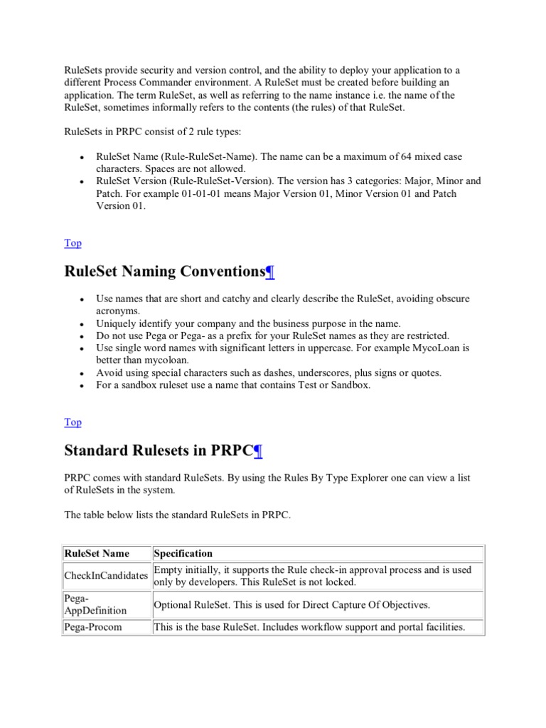 Rule Sets | PDF | Business Process Management | Systems Engineering