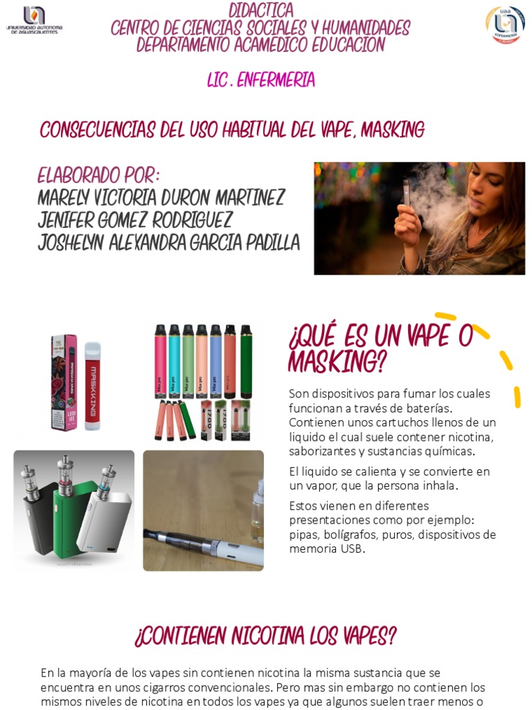 Consecuencias Del Uso Habitual Del Vape | PDF | Especialidades Medicas | Medicina CLINICA