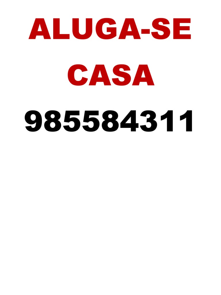 Aluga Se Casa | PDF