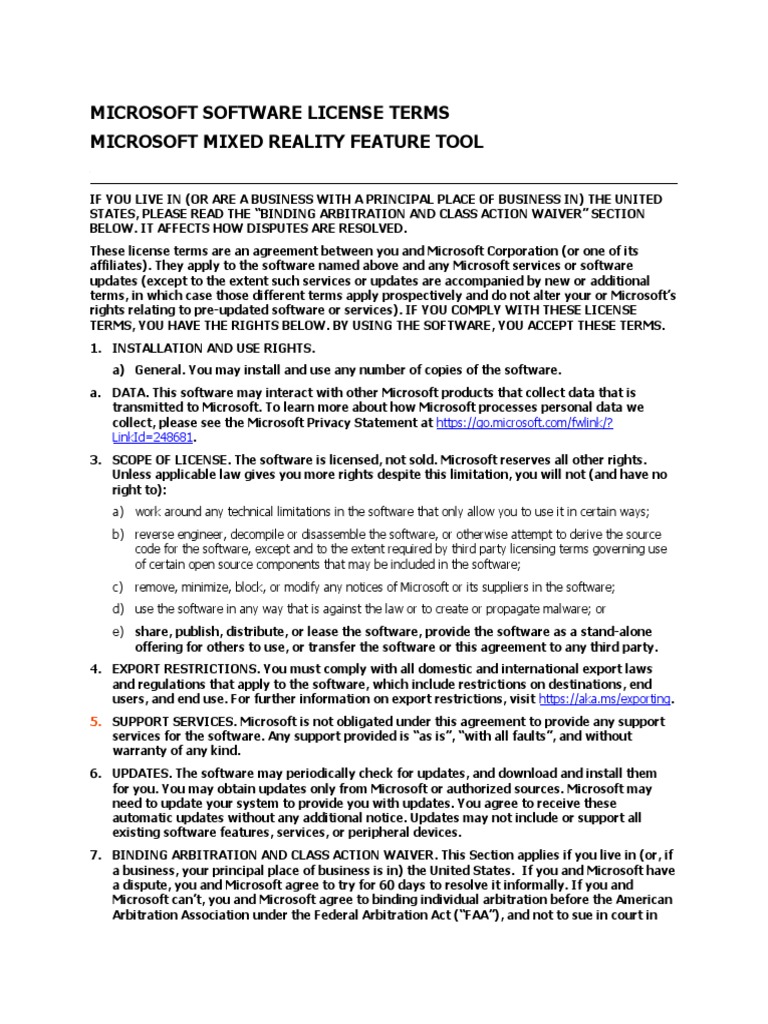 EULA | PDF | Arbitration | Legal Liability