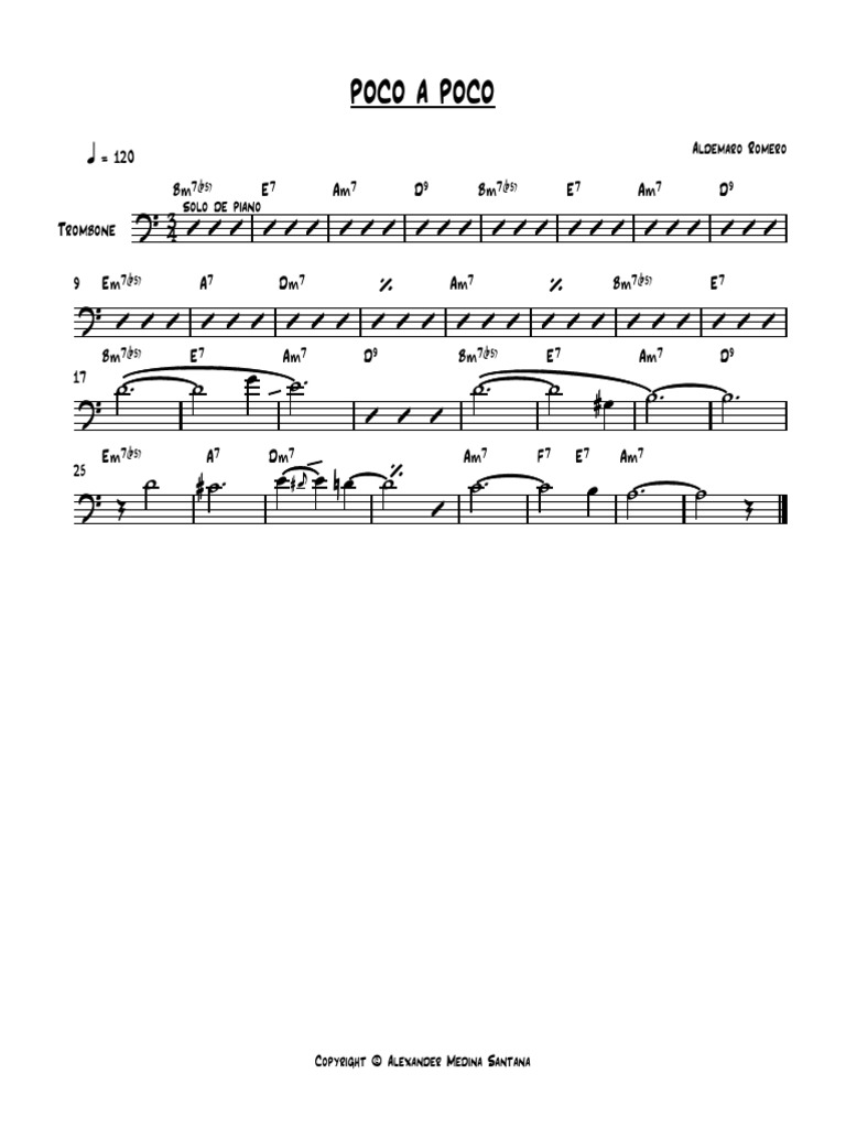 POCO A POCO - Partitura Completa | PDF