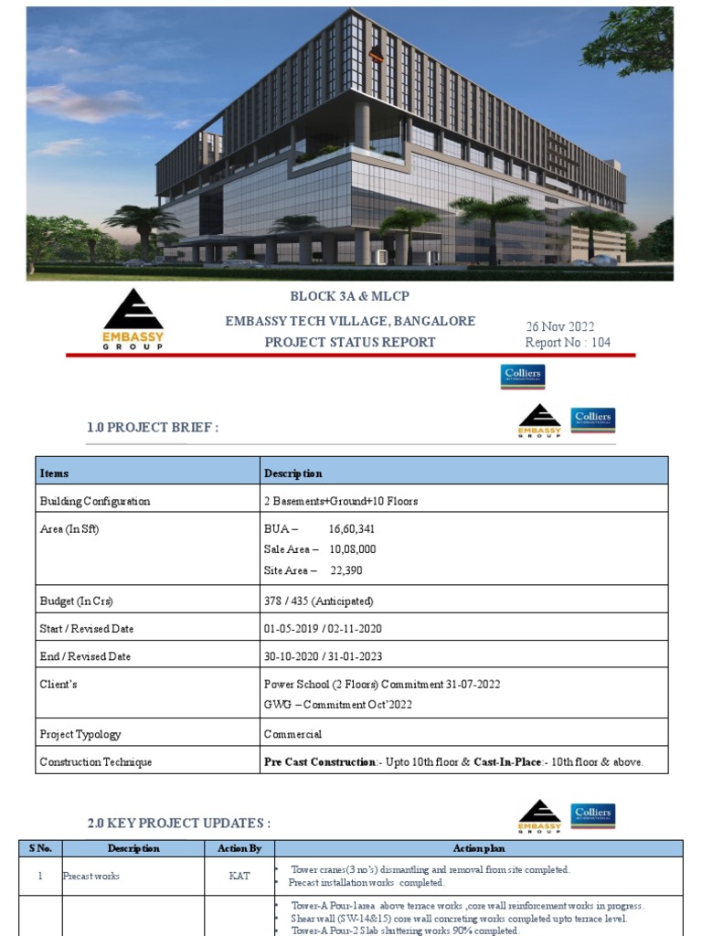 BLOCK 3A PROGRESS REPORT | PDF | Stairs | Elevator