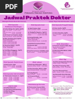 Jadwal Praktek Dokter Spesialis Poliklinik RS. Airan Raya | PDF