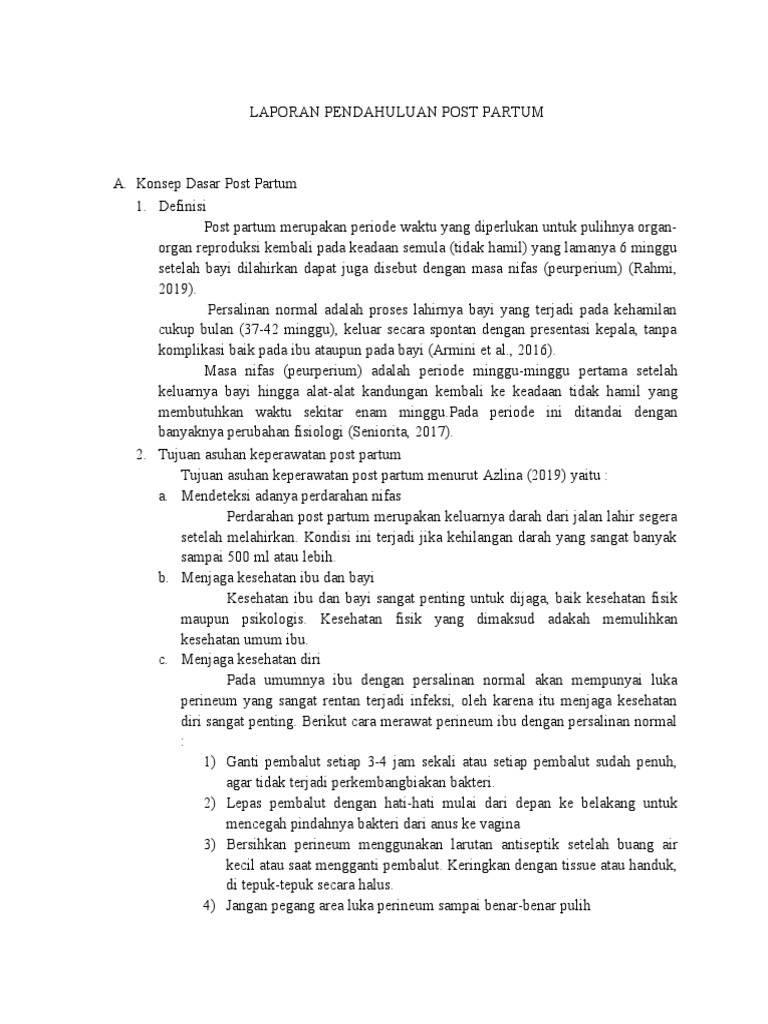 LP Post Partum | PDF