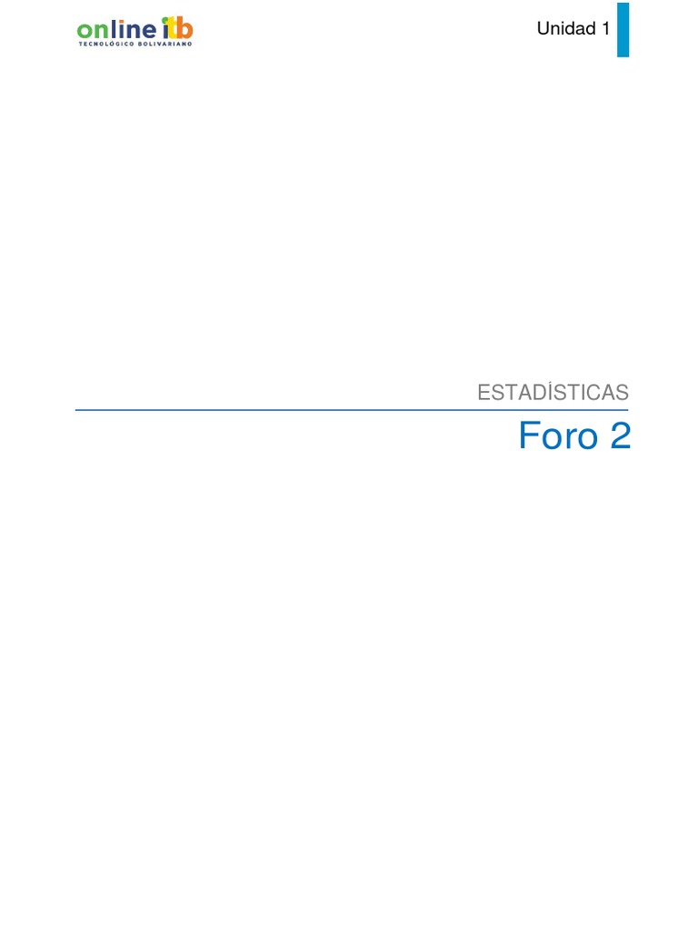 Orientaciones para El Foro 2 | PDF