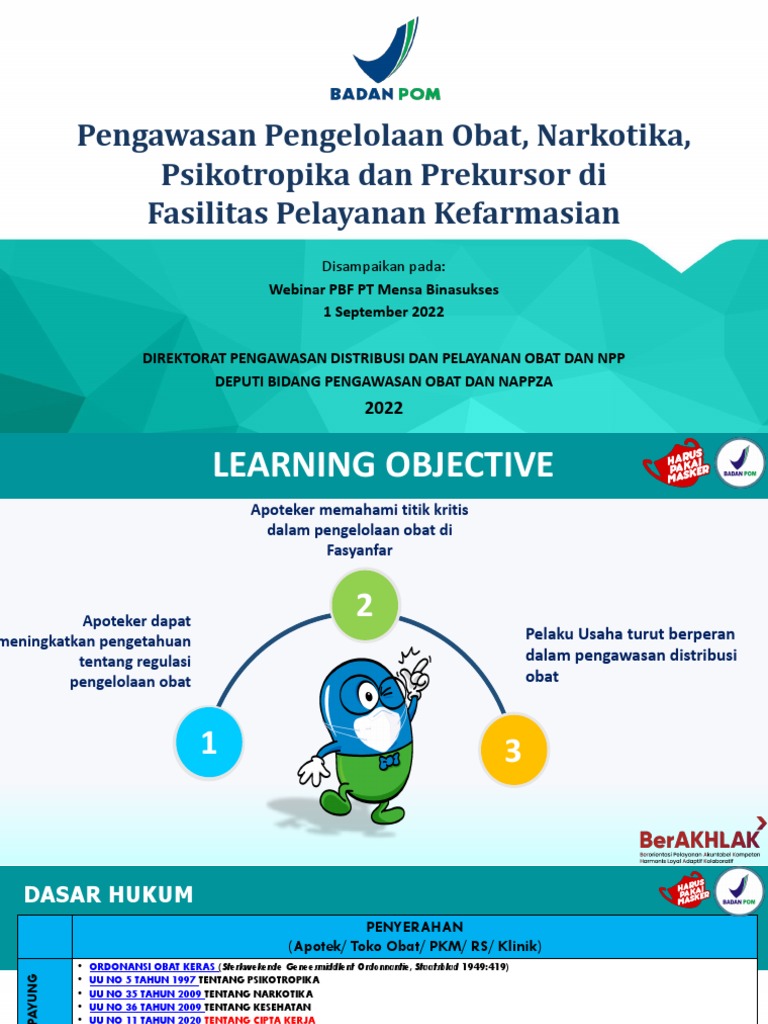 Pengawasan Pengelolaan ONPP Di Fasyanfar - Materi Paparan Webinar PT ...
