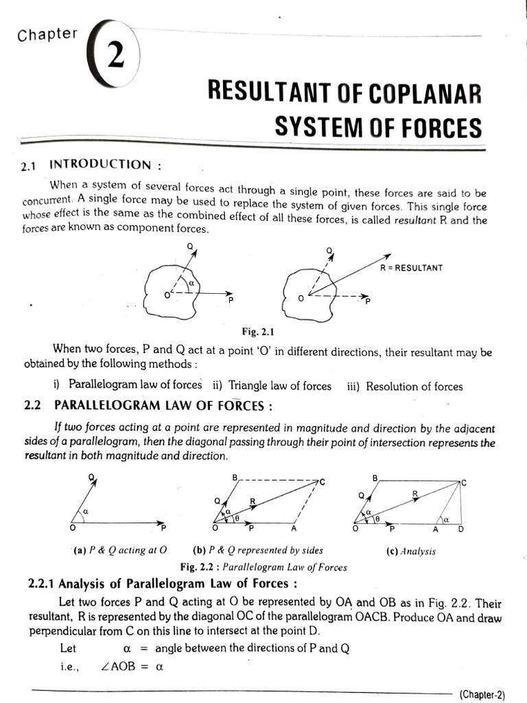 Engineering Mech. Unit-2 | PDF | Force | Triangle