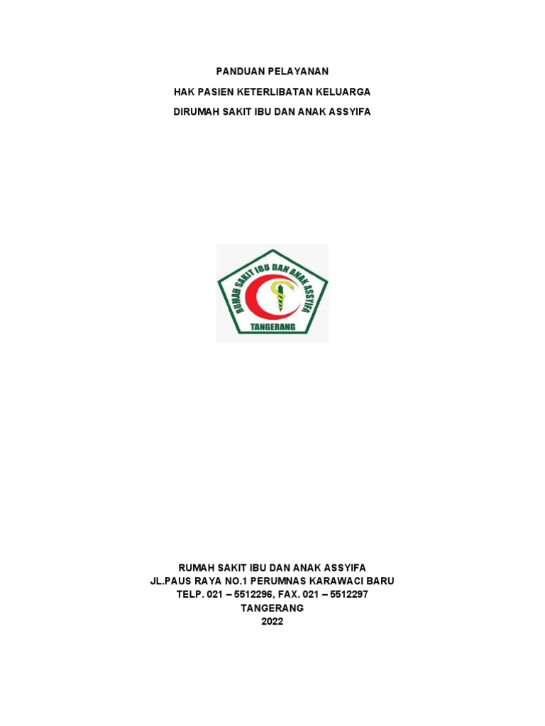 Pedoman Hak Pasien RS Assyifa Karawaci | PDF