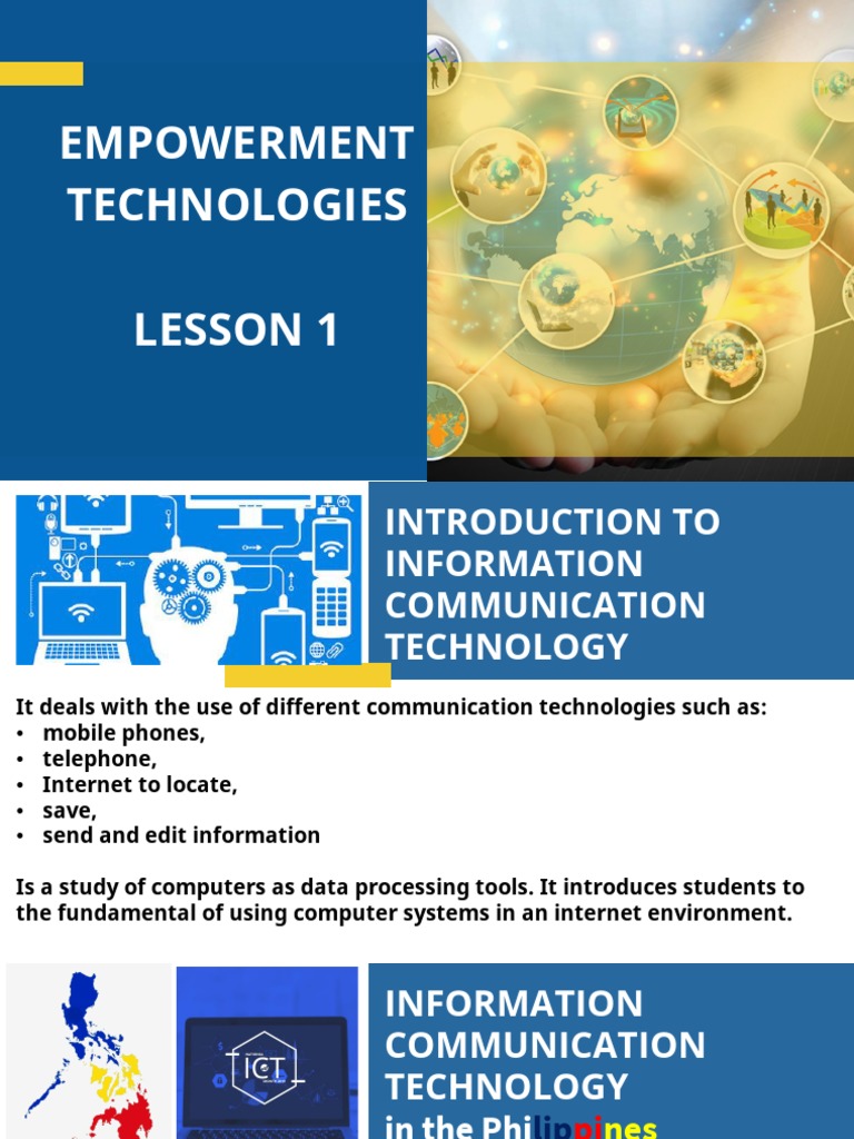 Lesson 1 Empowerment Technology | PDF | World Wide Web | Internet & Web