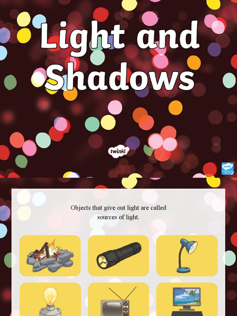 Light and Shadow Basics for Kids | PDF