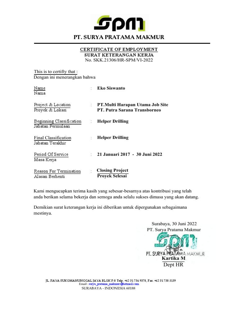 Pengalaman Eko Siswanto | PDF