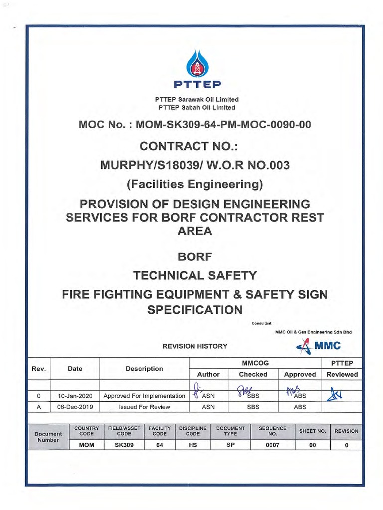 MOM-SK309-64-HS-SP-0007-00-0-WOR03 - FIRE FIGHTING EQUIPMENT & SAFETY ...