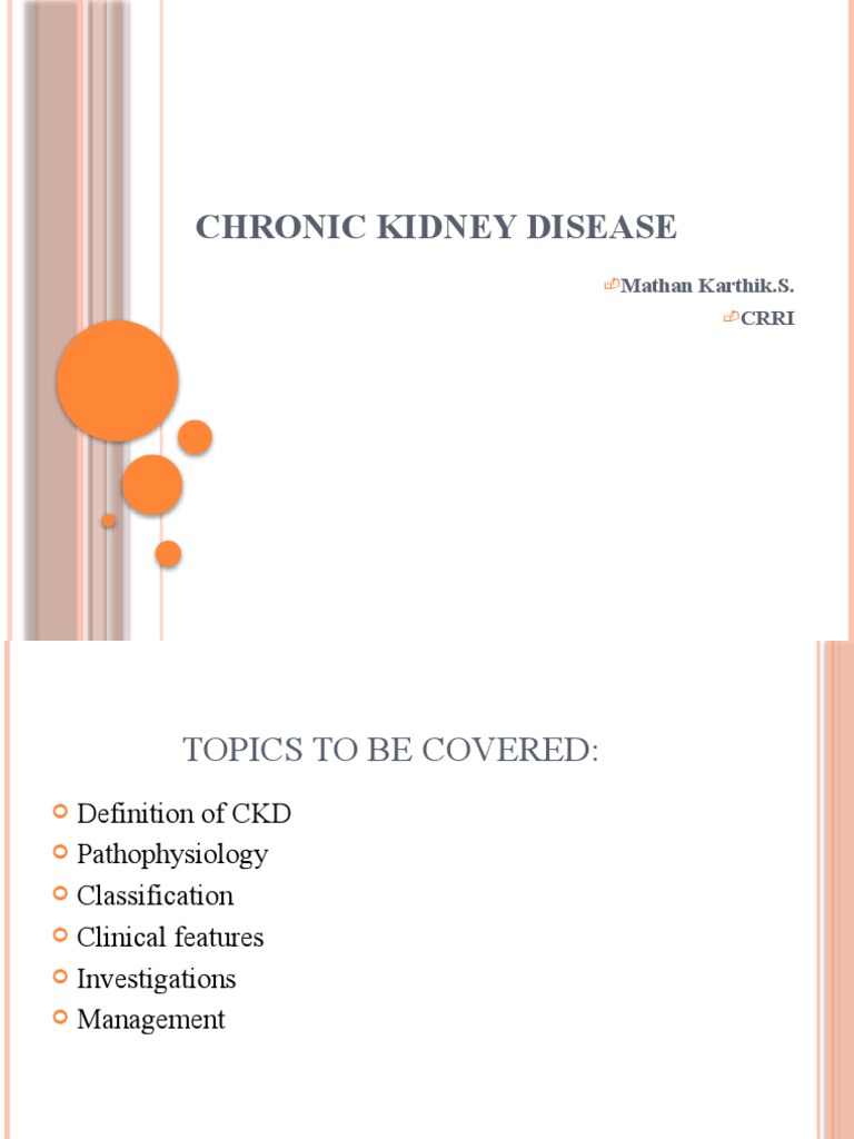 Chronic Kidney Disease | PDF | Chronic Kidney Disease | Kidney