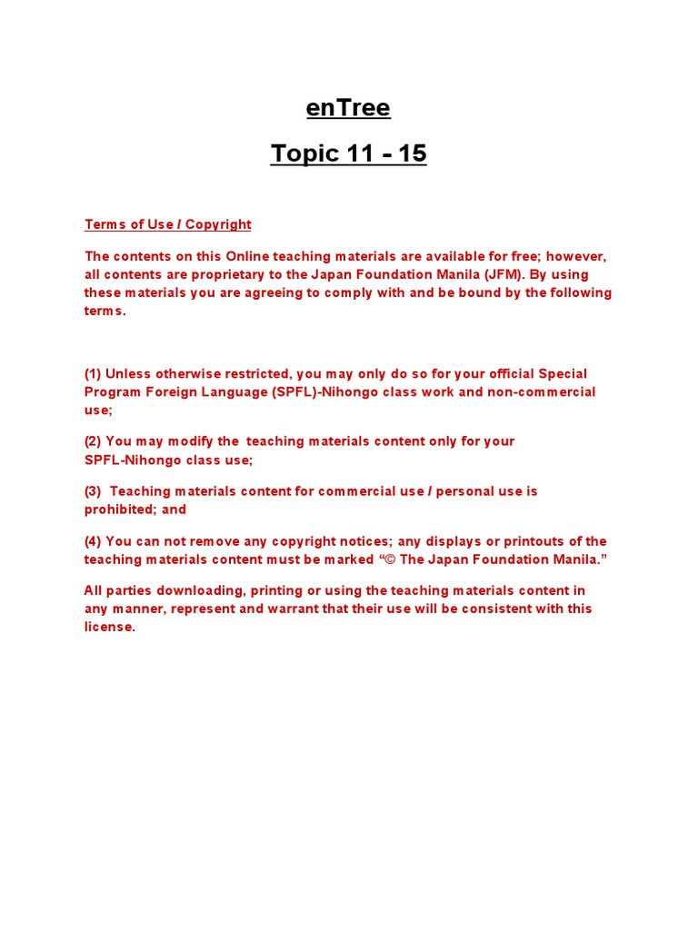 EnTree T11 15 | PDF | Japanese Language | Linguistics