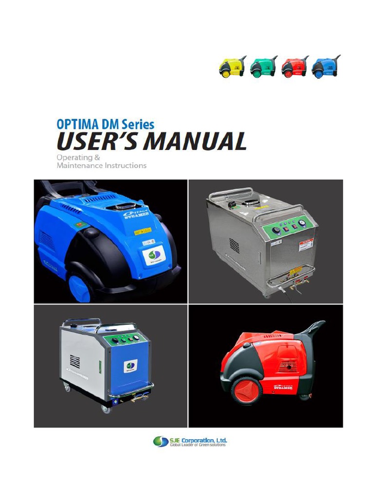 Optima DMF DS Manual Ver G1.5 English 20130930 | PDF | Water | Steam