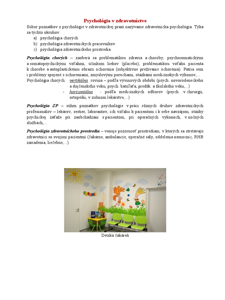0 Psychol. V Zdravotnã Ctve 2 | PDF