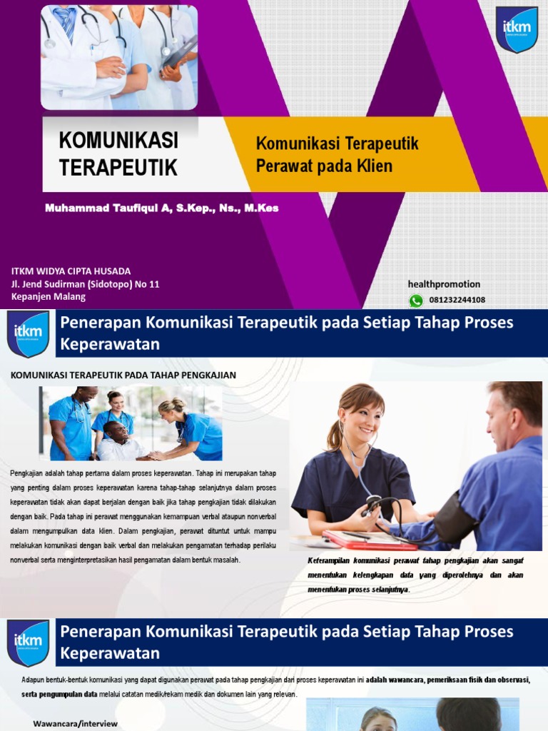 Komunikasi Pada Klien, Keluarga, Kelompok Dan Tenaga Kesehatan | PDF