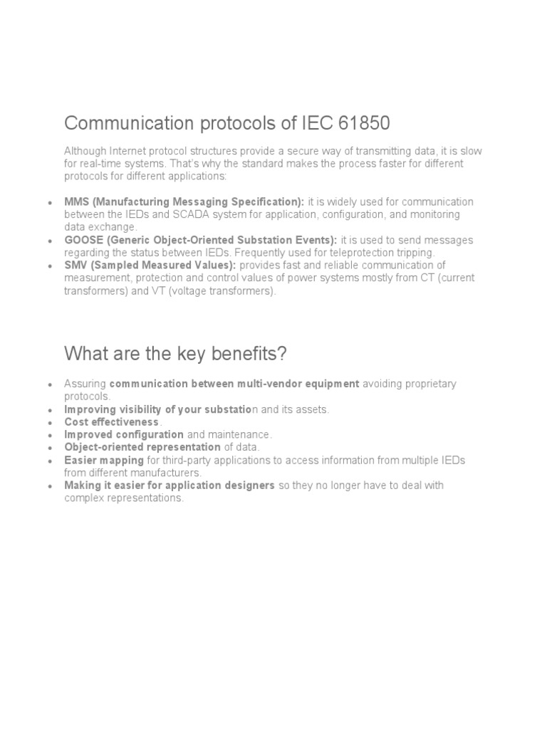 Communication Protocols Of Iec 61850 Pdf