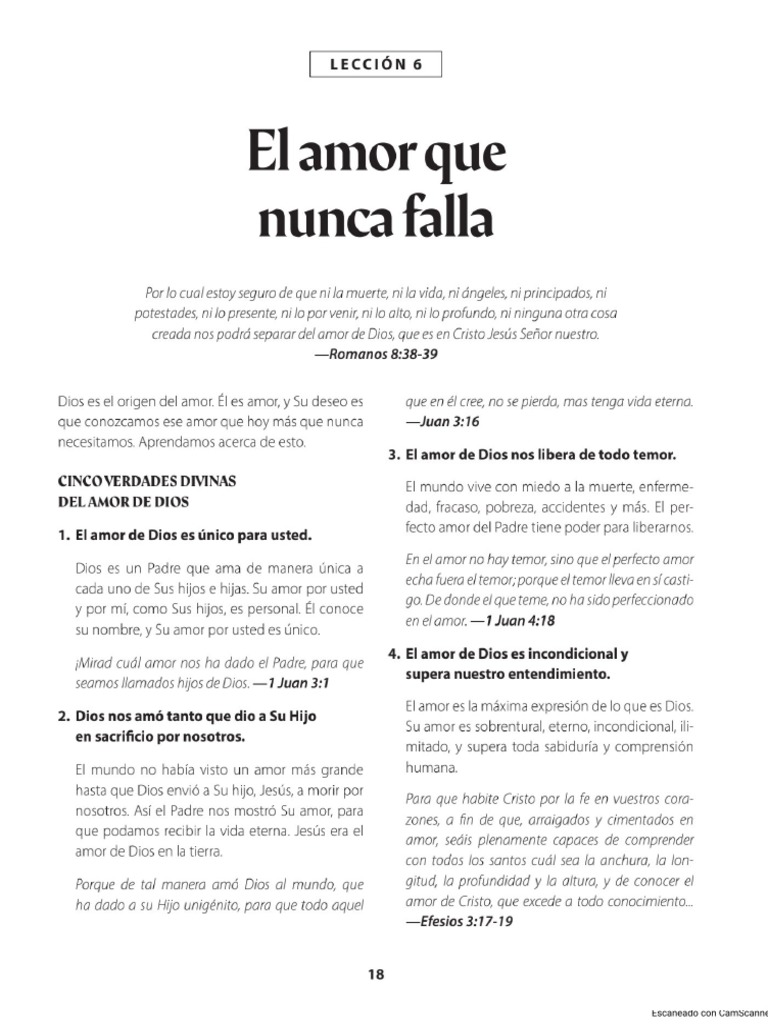 El Amor Que Nunca Falla | PDF