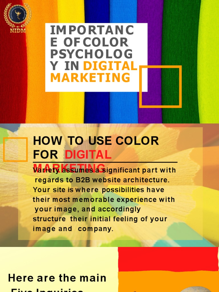 Importance of Colors in Digital Marketing | PDF