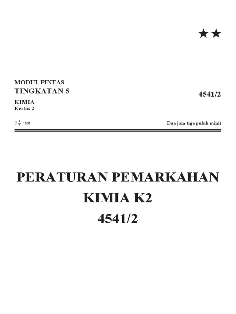 2022 Selangor Chemistry K2 Set - 2 Jawapan | PDF | Mole (Unit) | Alkene