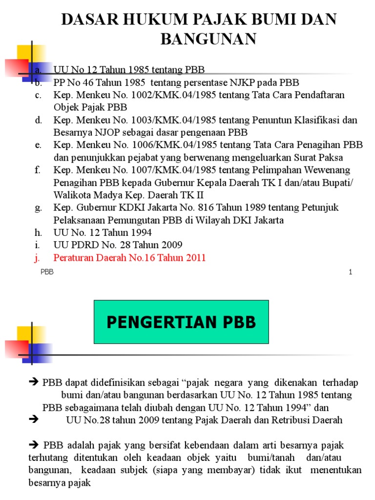 PBB Dasar Dan P2 | PDF