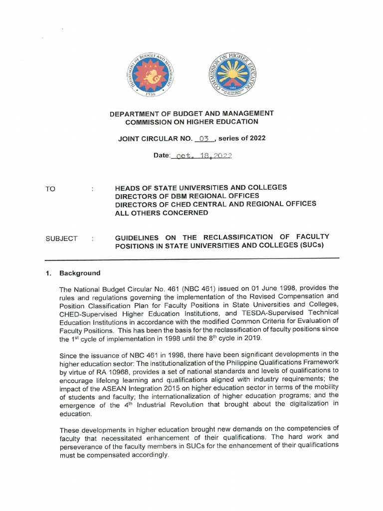 DBM JC No. 3 S. 2022 9th Cycle NBC 461 With Annexes | PDF | Thesis ...