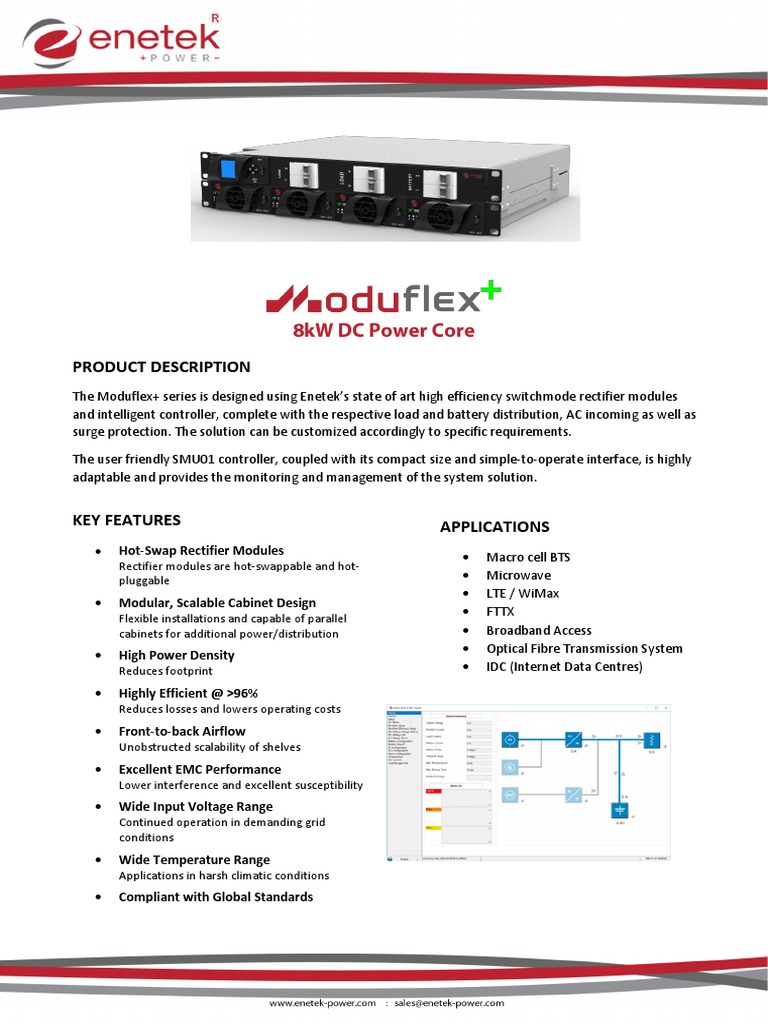 Moduflex Power Core (8kW) Rev01 | PDF