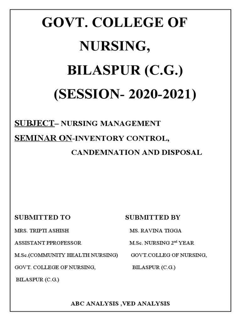 3rd Assignment ABC Analysis | PDF | Inventory | Percentage