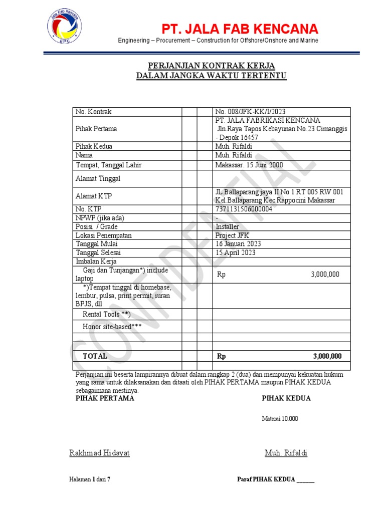 Muh - Rifaldi No.008 JFK-KKI2023 | PDF