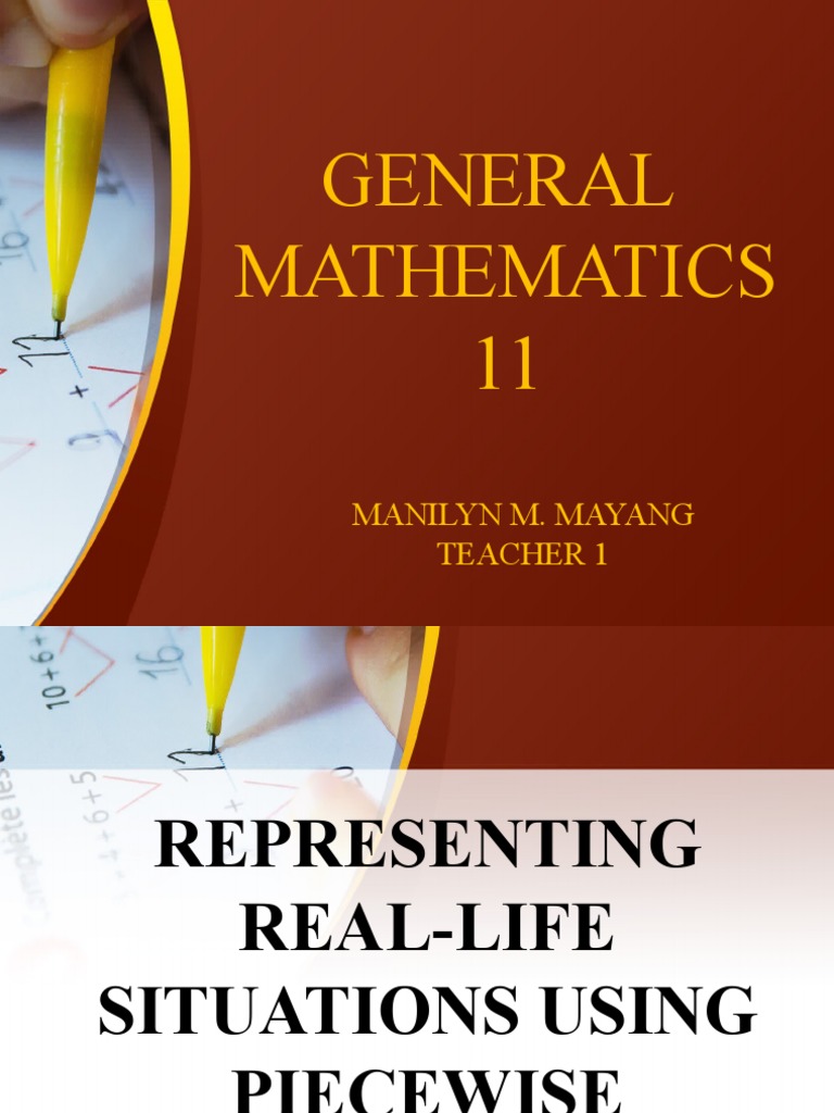 Piecewise in Real-Life | PDF | Function (Mathematics) | Mathematical ...