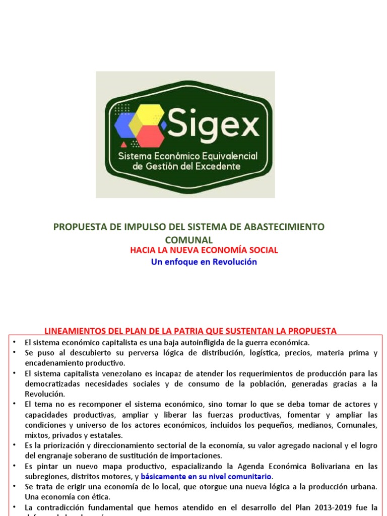 Propuesta Mincomuna. Sigex. 2020 | PDF