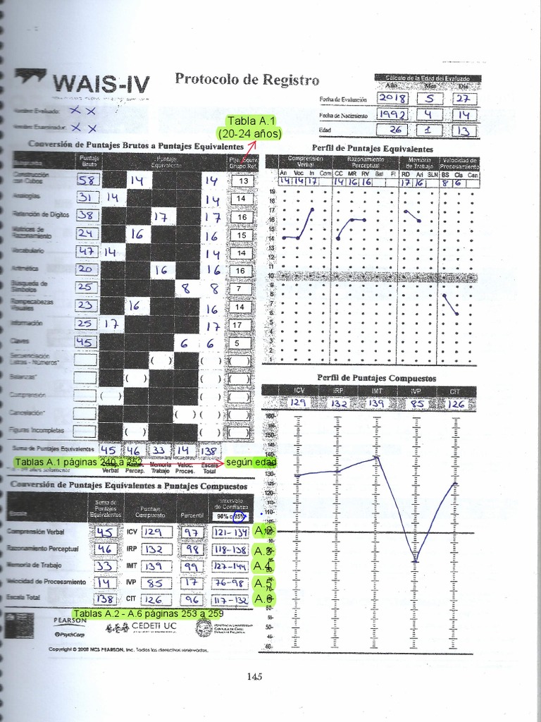 Modelo WAIS IV | PDF