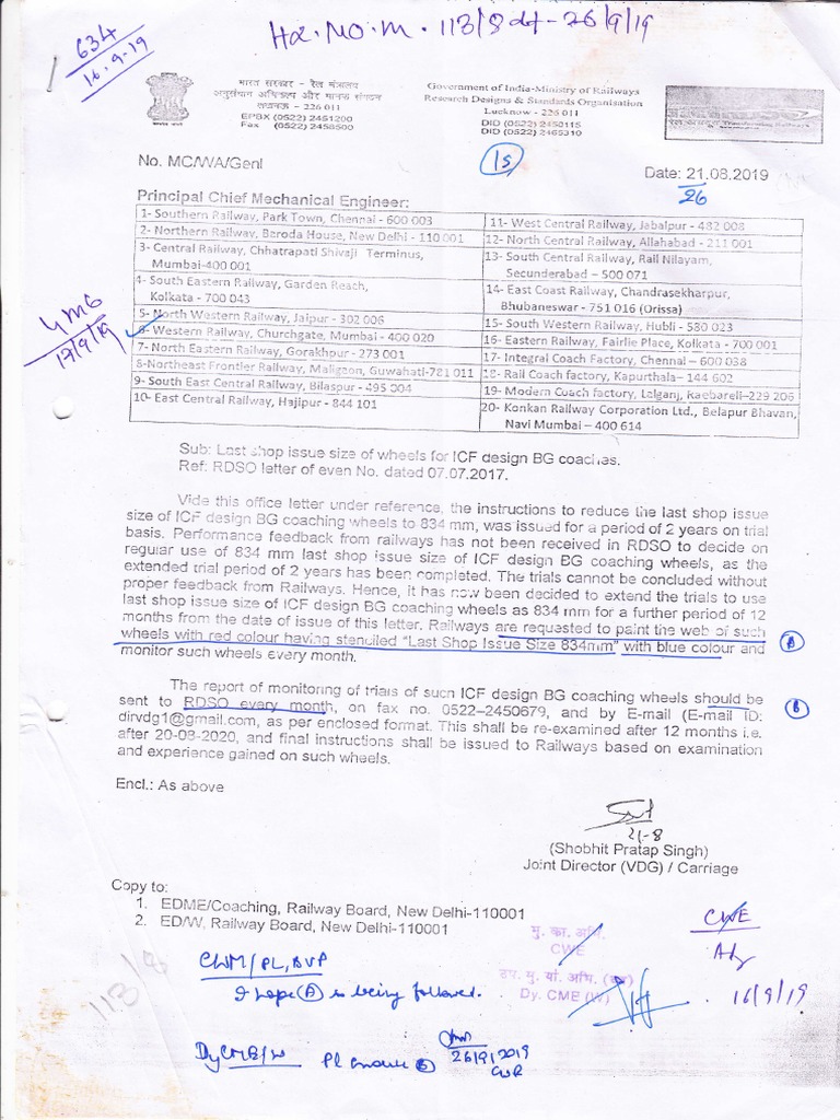 834 Shop Issue Size Trial Letter | PDF